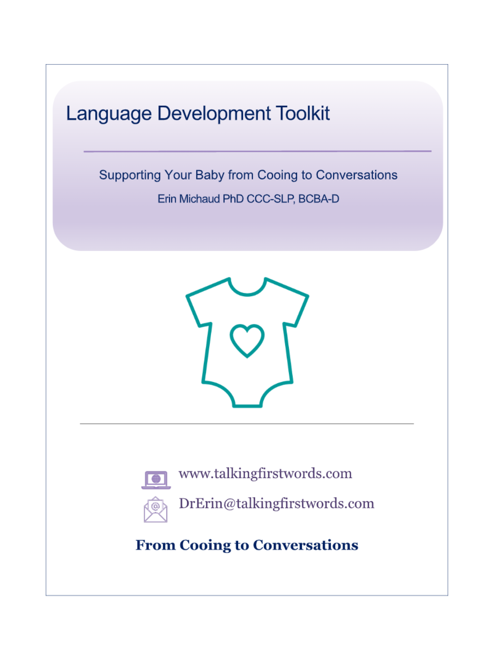Language Development Toolkit | Talking First Words